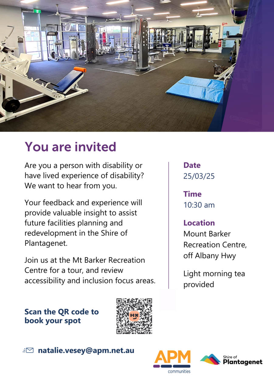 Disability Community Reference Group Meeting » Shire of Plantagenet