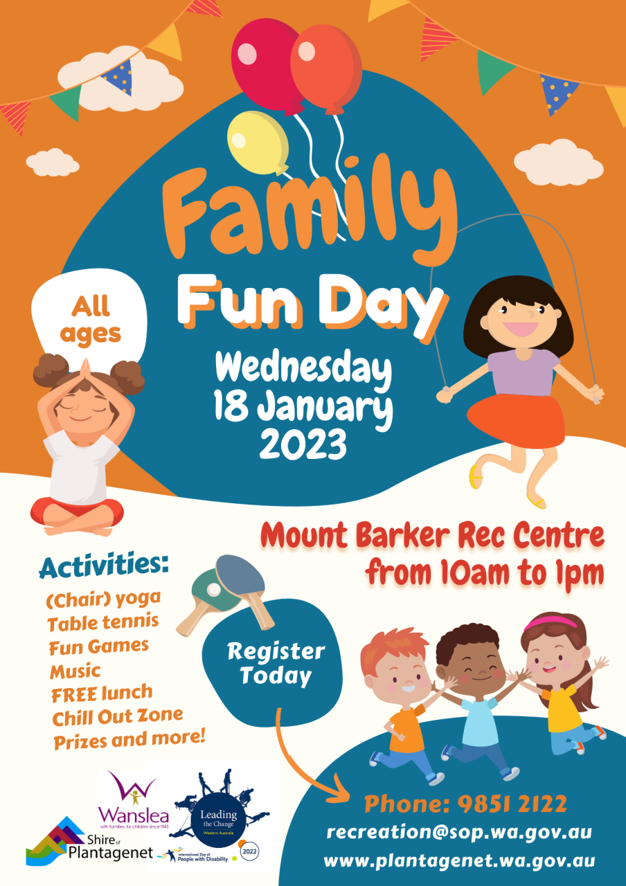 Family Fun Day » Shire of Plantagenet