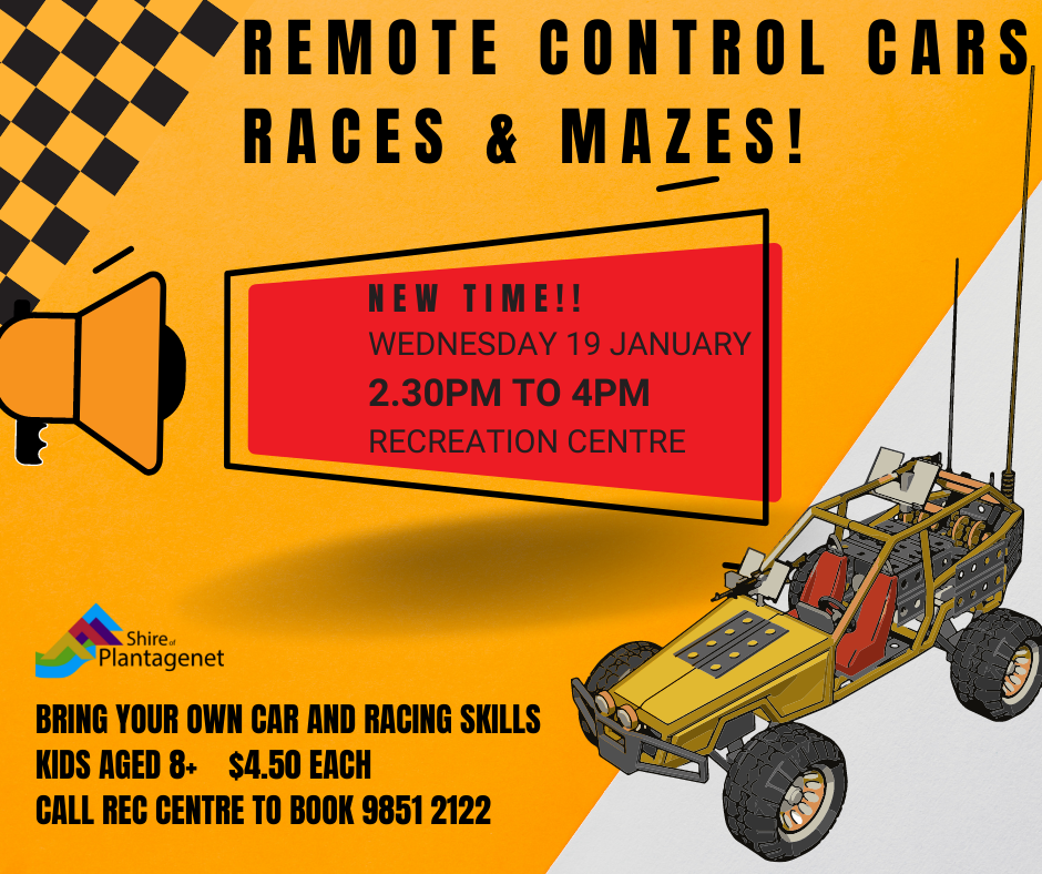 Remote Control Car Races & Mazes » Shire of Plantagenet
